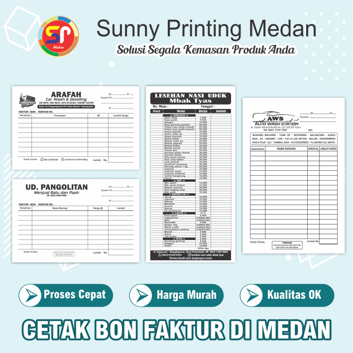 BUAT/CETAK BON FAKTUR DI MEDAN - Sunny Printing Medan